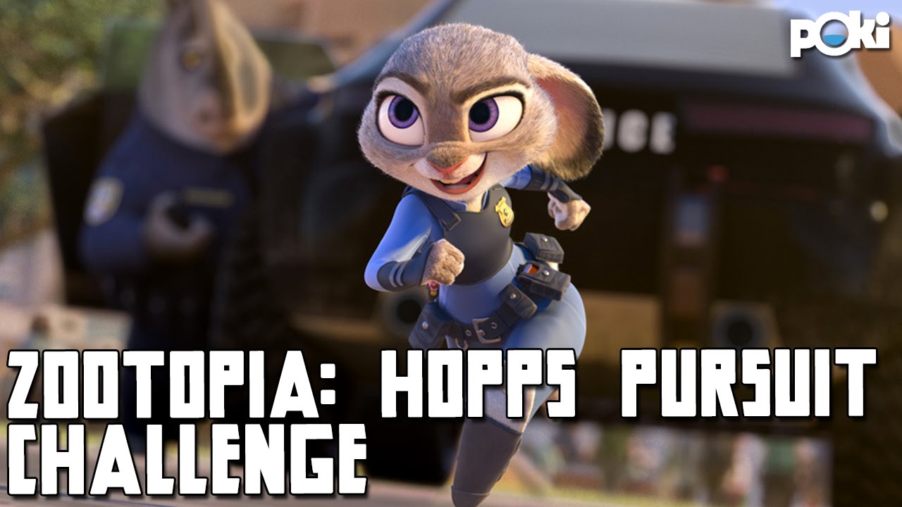 Agent Hopps! Zootopia: Hopps Pursuit Poki Challenge! - YouTube