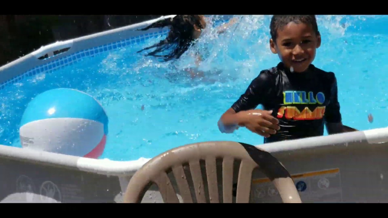 Fighting in the Pool || Summer FuN || kids pretend play - YouTube