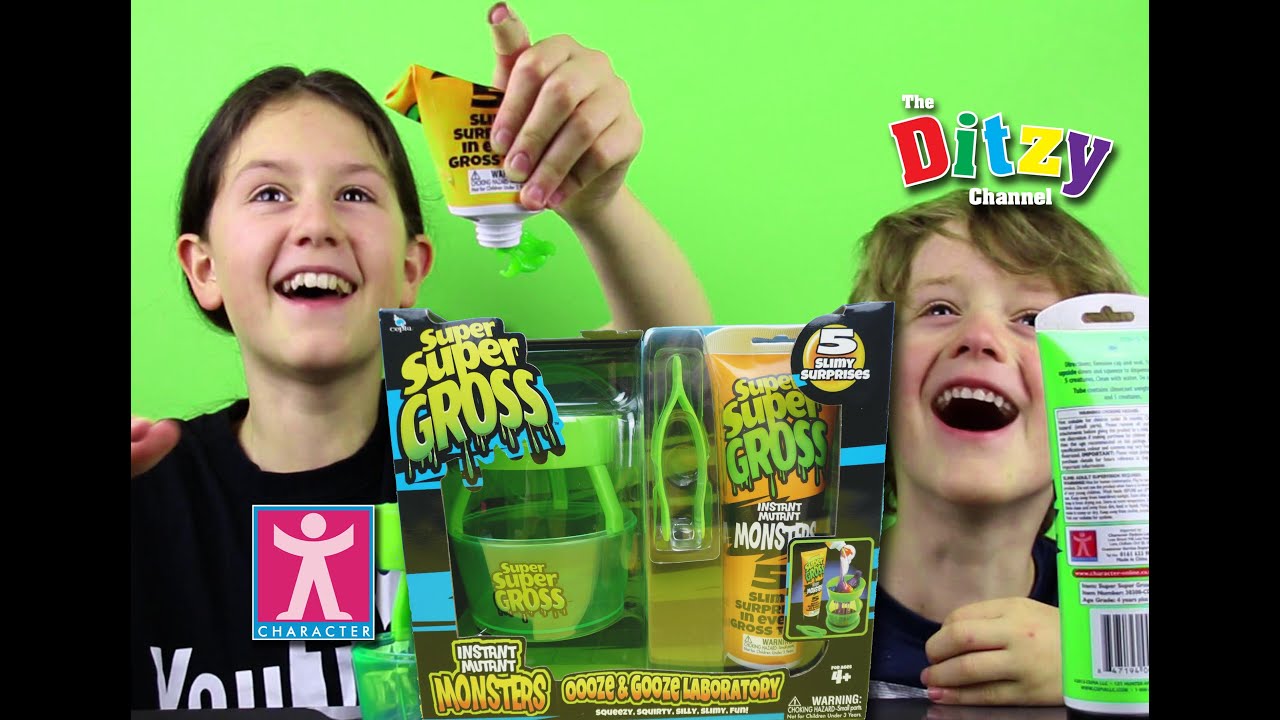 SUPER SUPER GROSS OOZE & GOOZE LAB slimy スライム 점액 fun surprise playtime ...