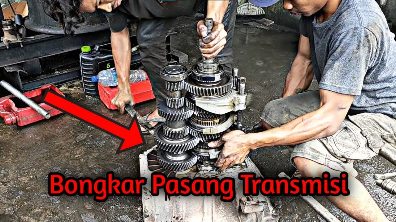 Cara Mudah Bongkar Pasang Transmisi Canter - YouTube