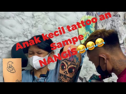 ANAK KECIL TATTOO AN ??? SAMPE MAU NANGIS ???