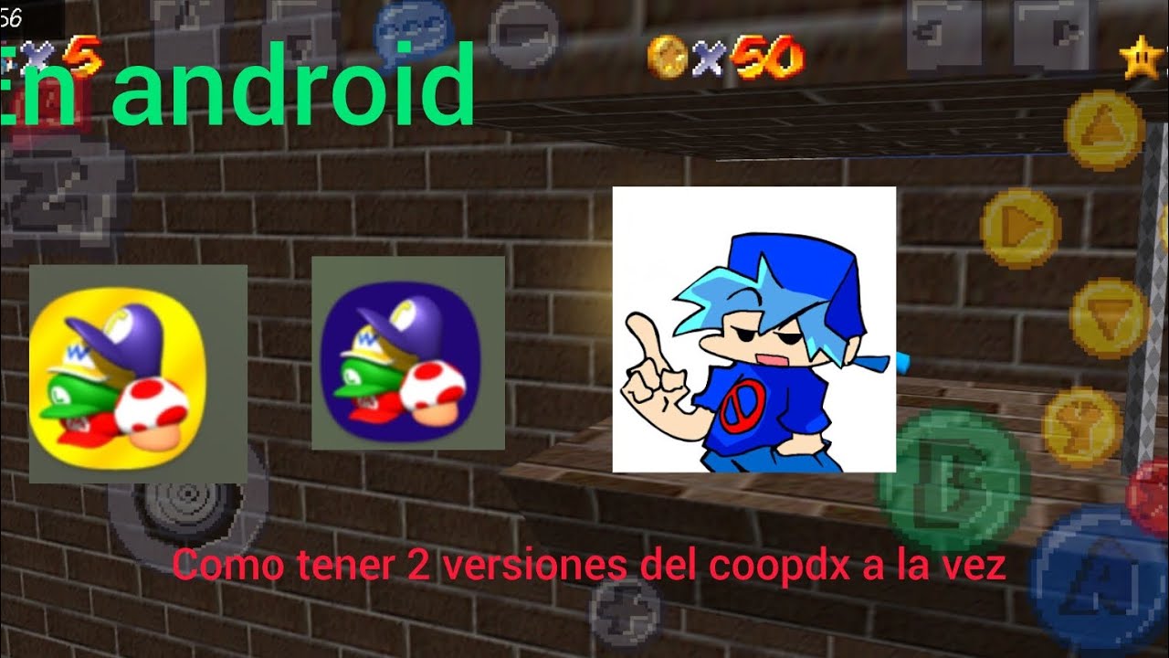 Como tener 2 versiones de mario 64 exccopdx a la vez en android 🤯 - YouTube
