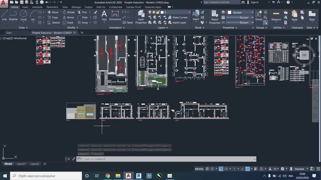Corte Longitudinal BB Autocad - YouTube