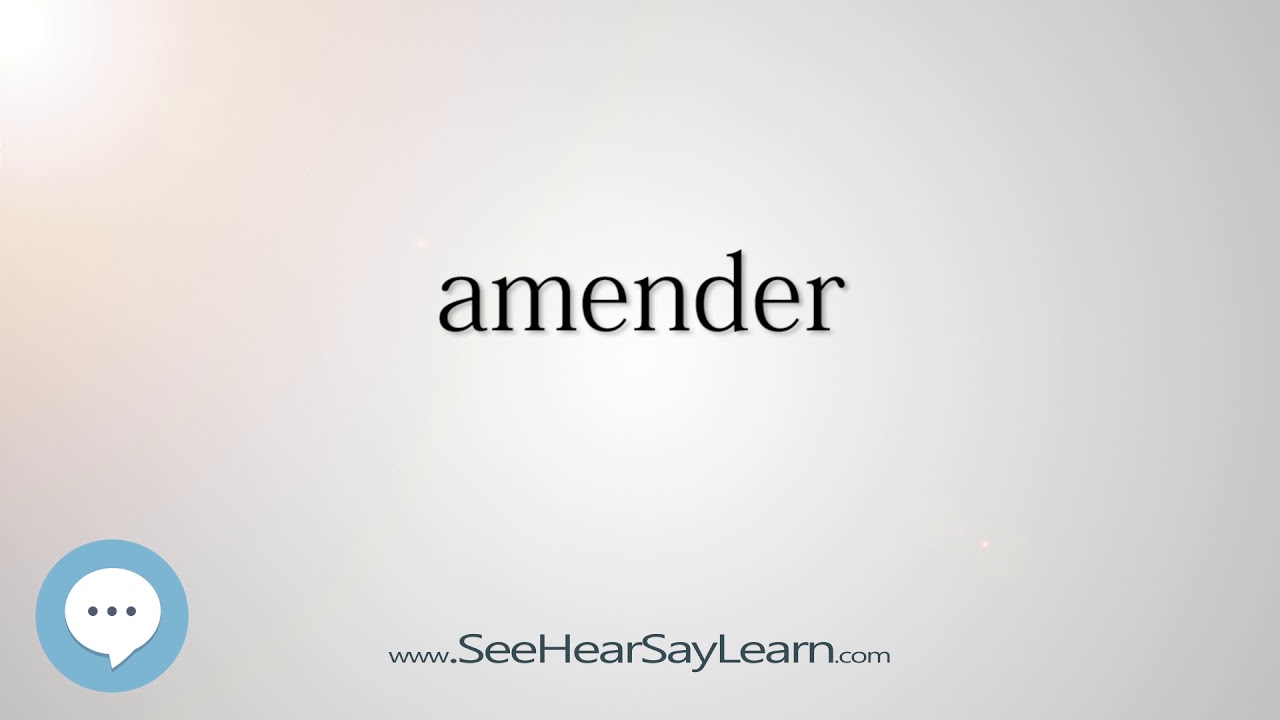 amender (Every English Word Pronounced) 📕🔊🗣️😎 - YouTube