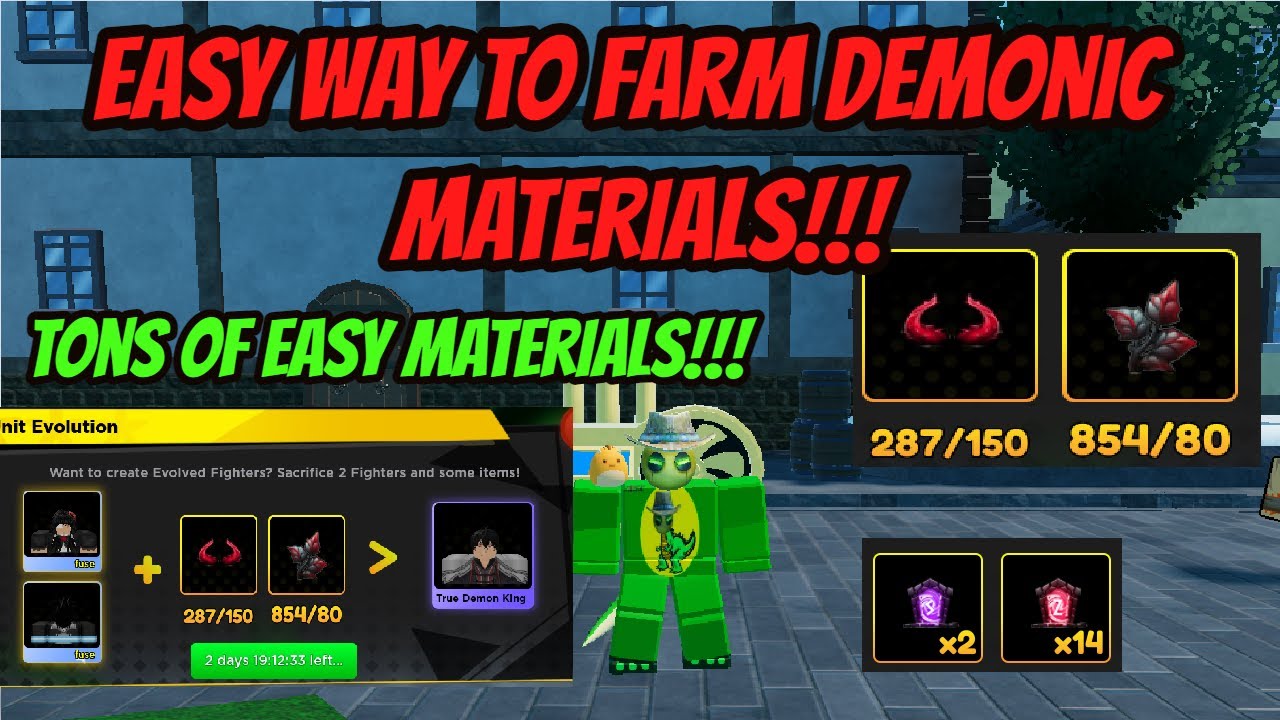 How to Easily Farm Demonic Materials !!!! Easy Z Portal Method - Anime ...