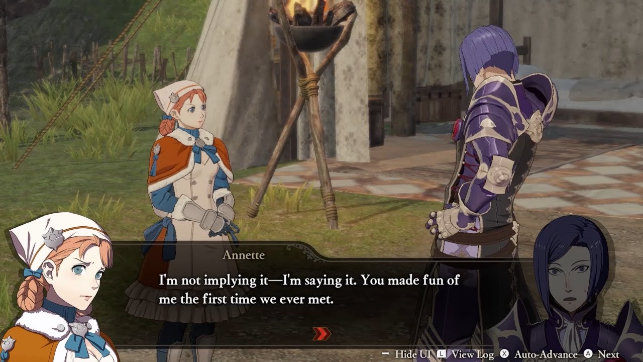 [Fire Emblem Warriors: Three Hopes] Annette & Lorenz Support ...