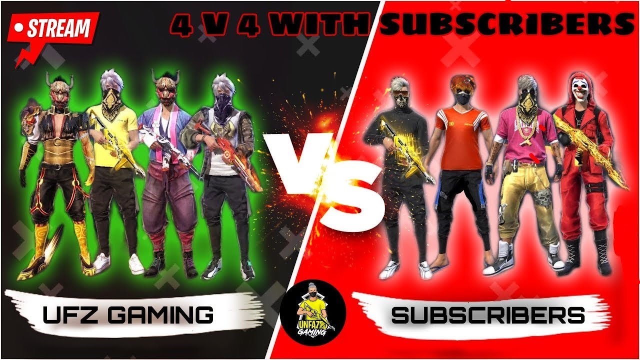 FREE FIRE LIVE |UFZ GAMING V/S PRO SUBSCRIBERS | #freefire # ...