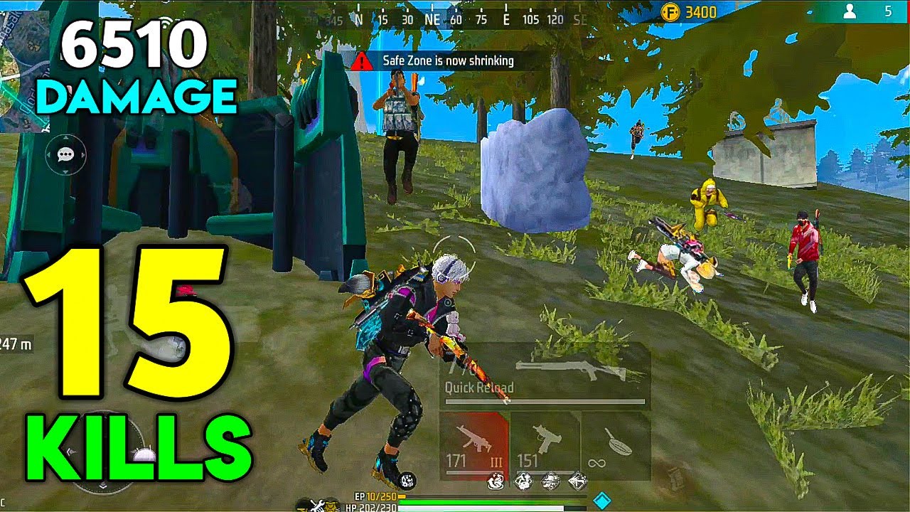 Last Zone Epic Fight | Solo Vs Squad Full Gameplay 15 Kills | Garena ...
