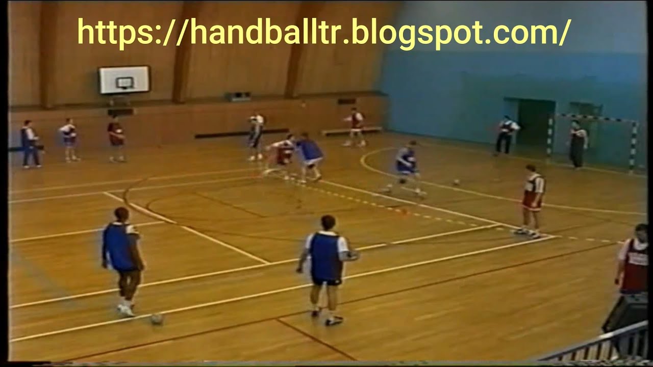 handball training -Attacking a 3-3 type man-to-man layered defense part ...
