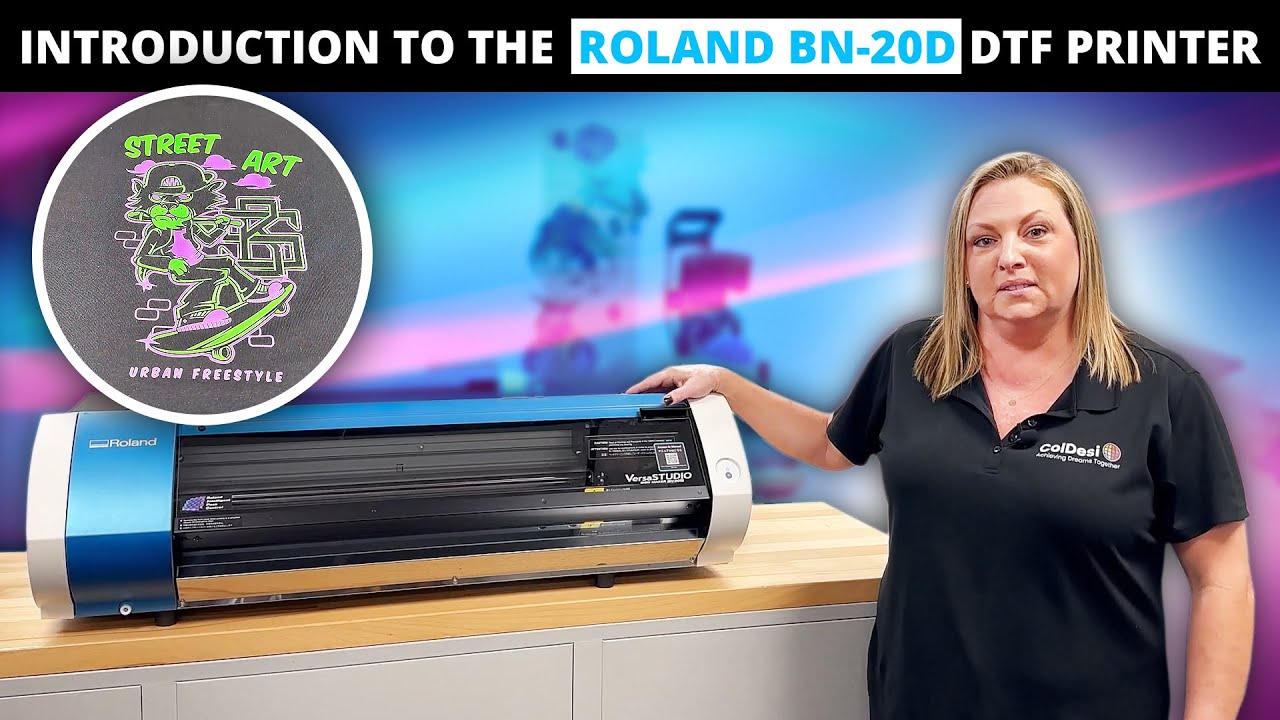 Introduction to the Roland BN-20D DTF Printer - YouTube