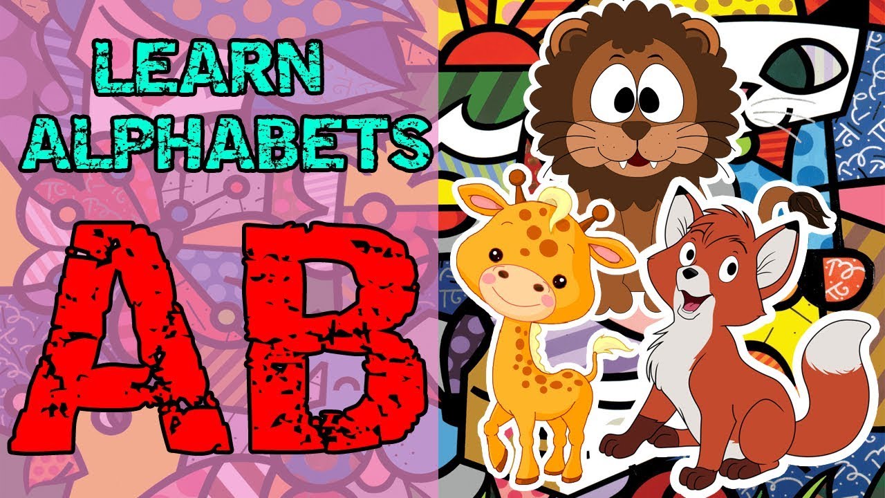 Learn Alphabet with Cartoon and Real Animals for children | ABC Wild ...