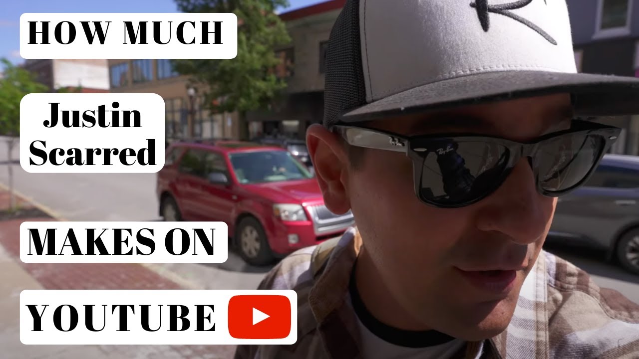 How much Justin Scarred makes on Youtube - YouTube