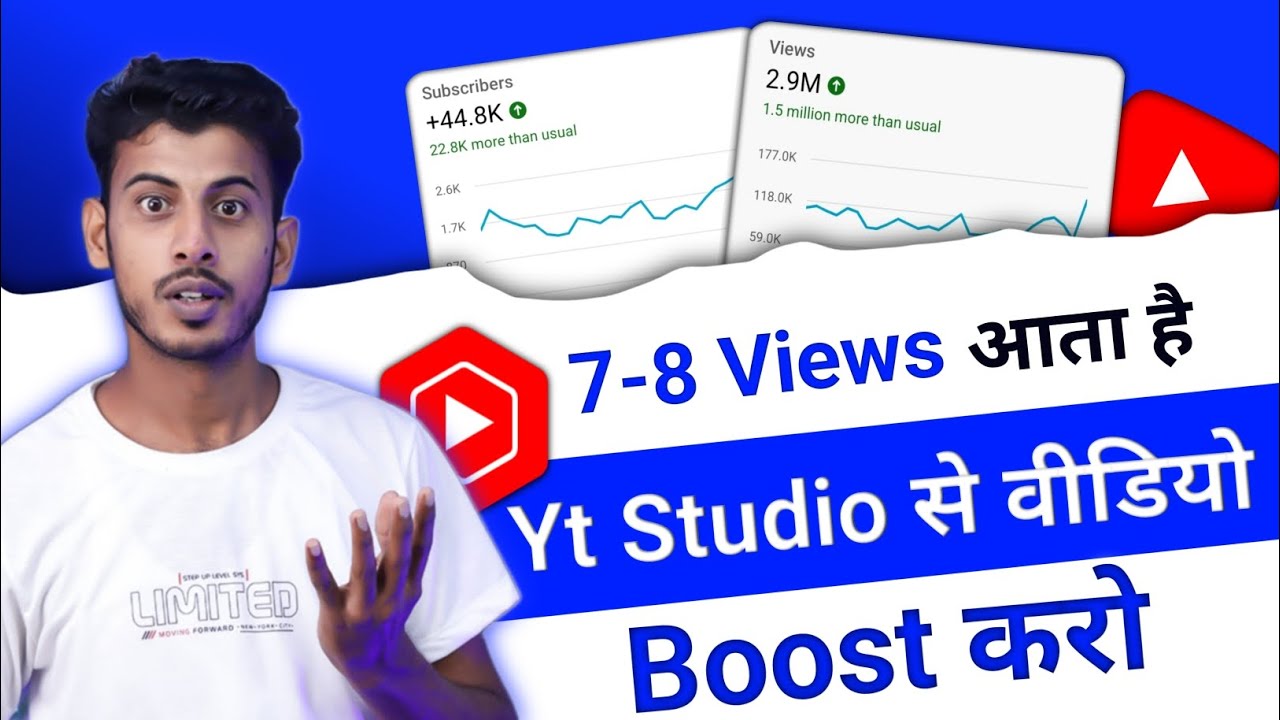Yt Studio से वीडियो Boost करों | Yt Studio Se Views Kaise Badhaye ...