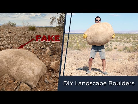 How To Make Landscape Rocks From Concrete