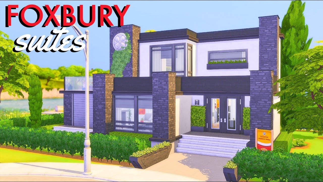 Foxbury Suites 🦐 // Sims 4: Discover University Speed Build - YouTube
