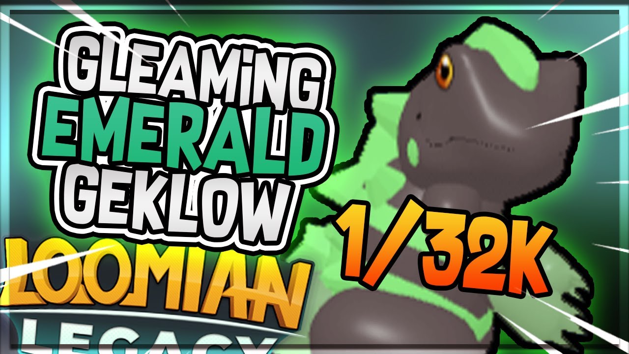 I Found A GLEAMING EMERALD Geklow! (1/32k) In Loomian Legacy - YouTube