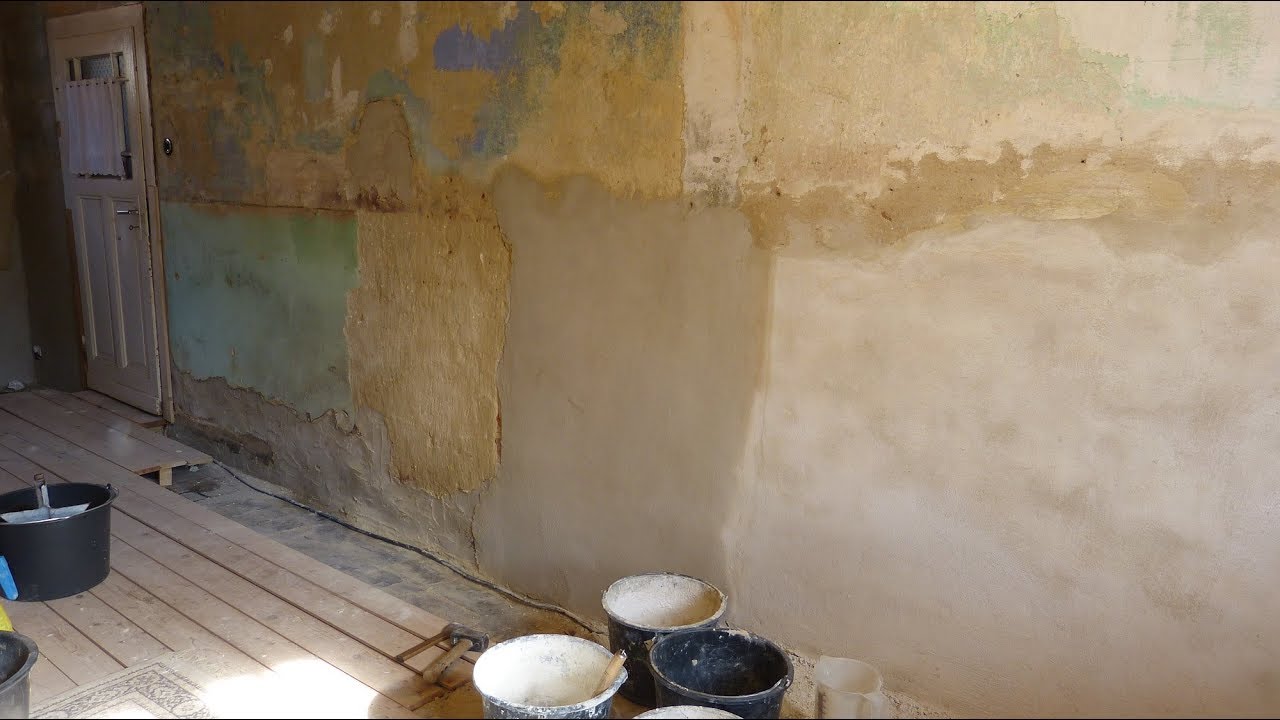 Verputzen mit natürlich hydraulischem Kalk, Fundament mit NHL5 ...