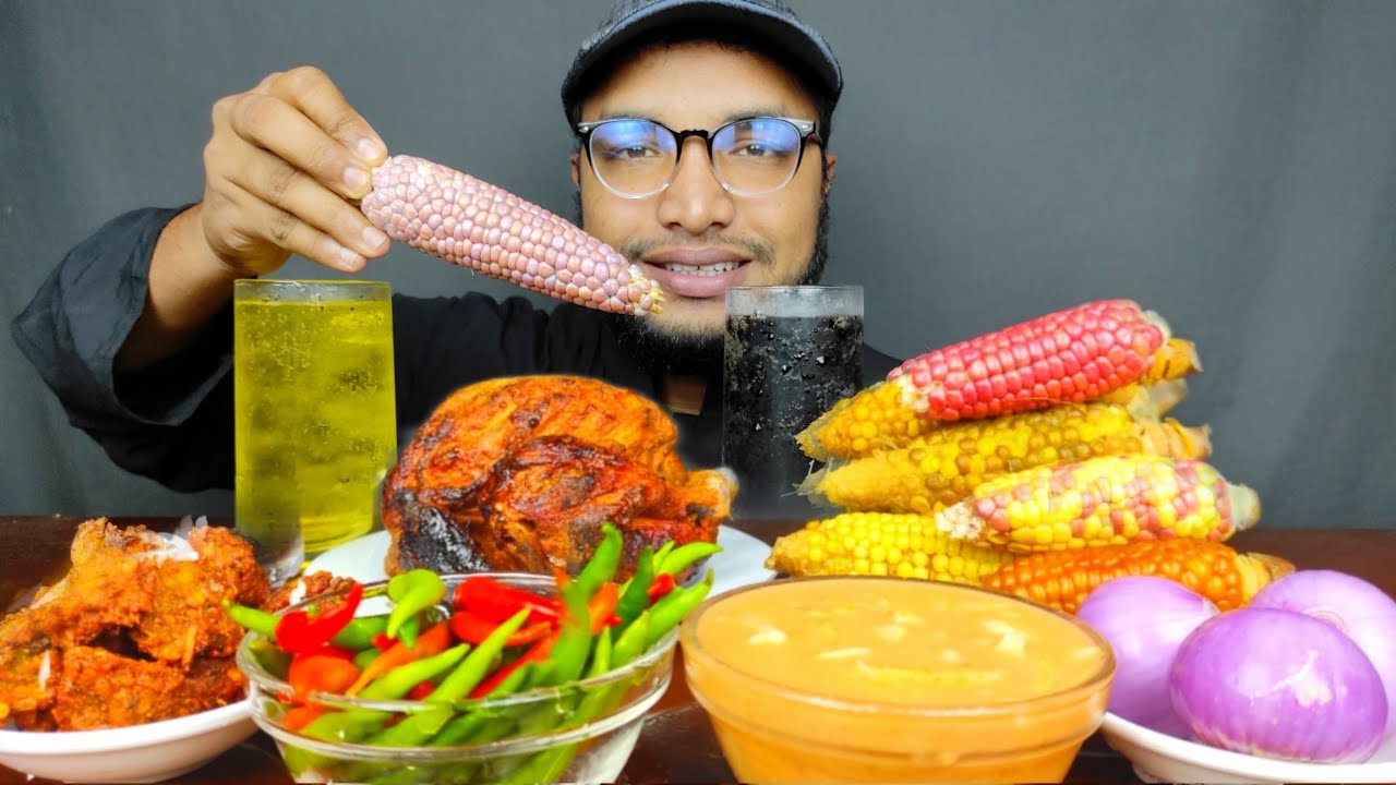 LAST VIDEO😭😭😭, GRILLED CHICKEN EATING SHOW , CHICKEN EATING - YouTube