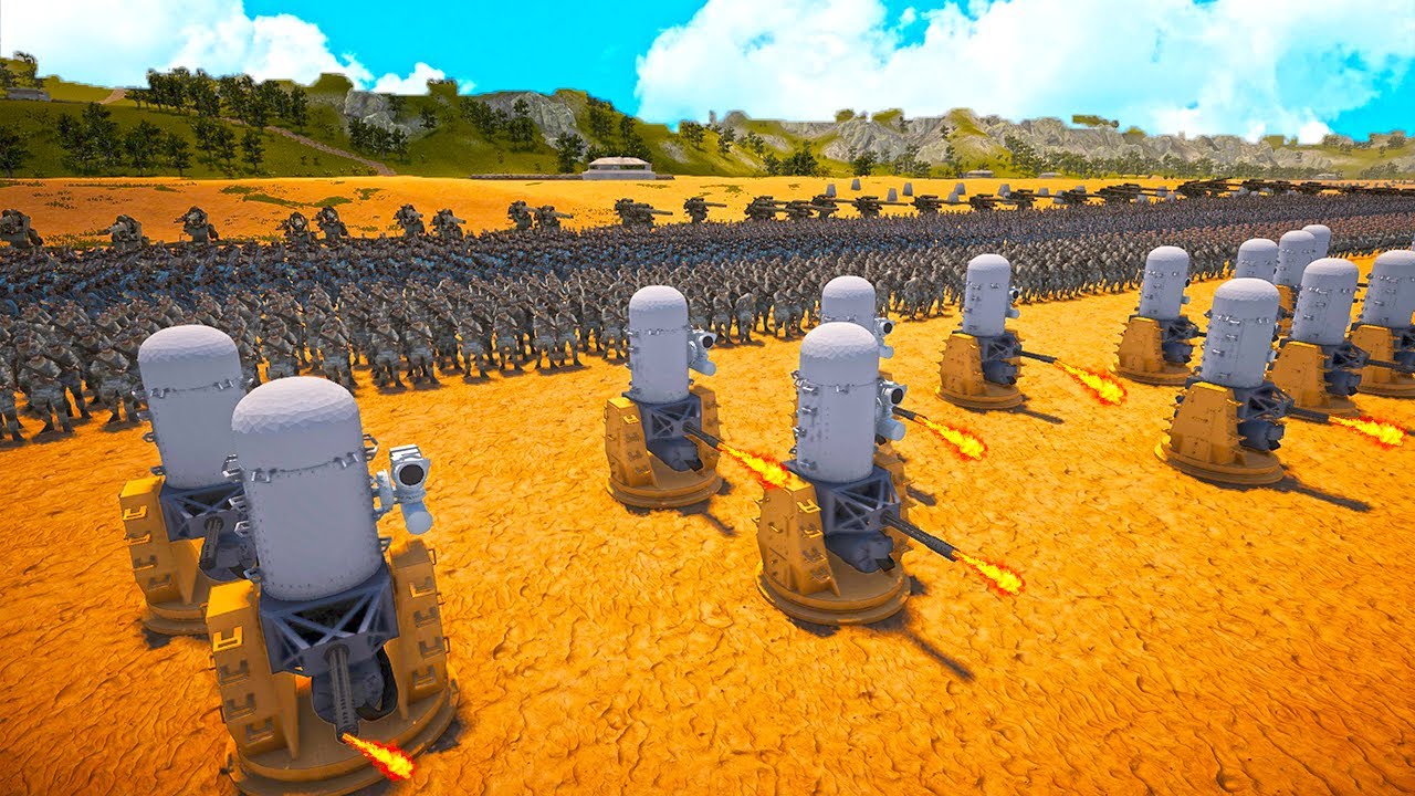 BLASTER TANK, REVOLUTIONARY ARMY, PHALANX CIWS VS 4 MILLION SLAANESH ...