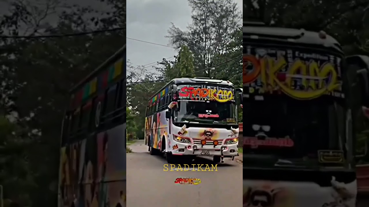 SPADIKAM BUS MASS ENTRY 🤯🥰💥😍#short _#watsappstatusvideo. please support ...