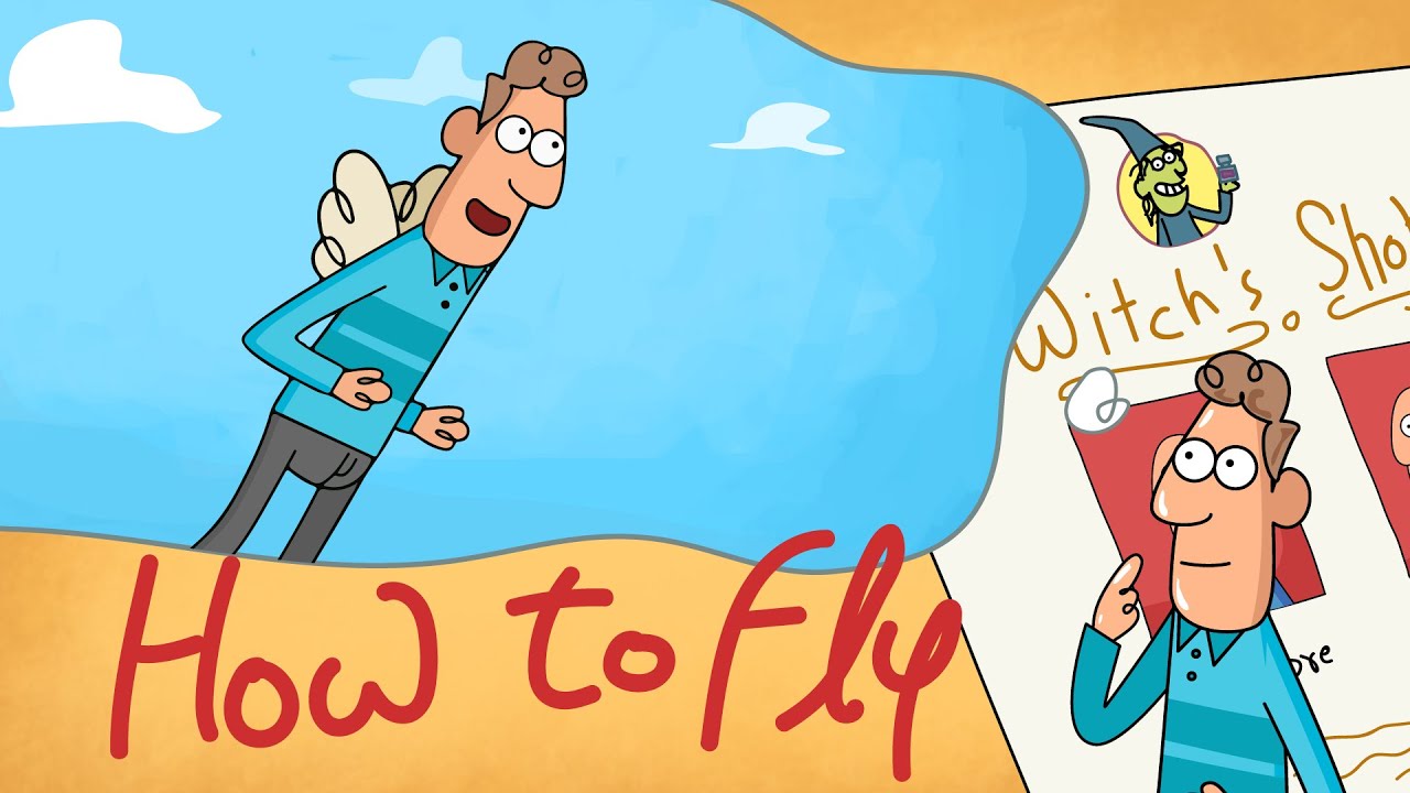 How to fly | Cartoon Animation | 1min cartoon - YouTube
