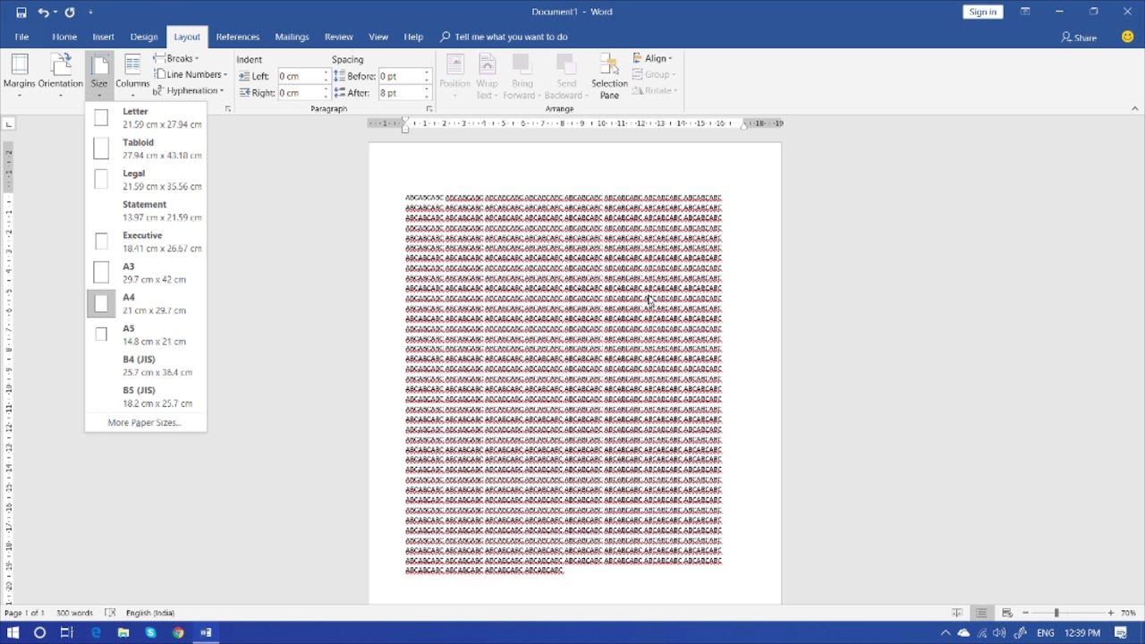 Ms Word Basics : 6. Page Setup : in English - YouTube