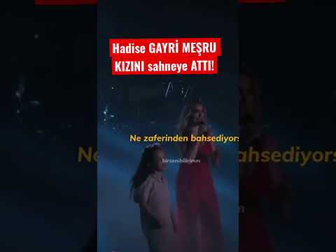 Hadise GAYRİ MEŞRU KIZINI sahneye ATTI! #shortsvideo #short #shorts #shortvideo