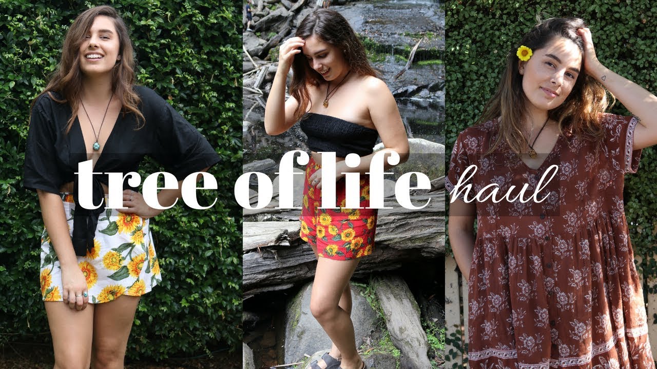 TREE OF LIFE CLOTHING HAUL - YouTube