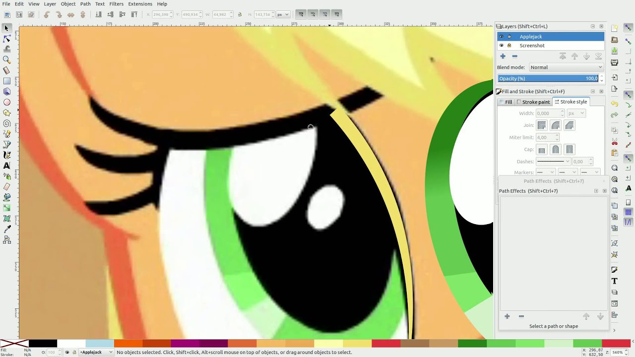 Inkscape Tutorial: MLP Eyes - YouTube