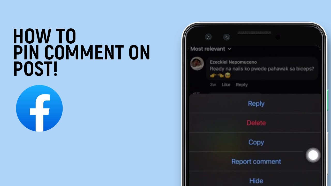 How To Pin Comment On Facebook Post Step By Step [easy] - YouTube