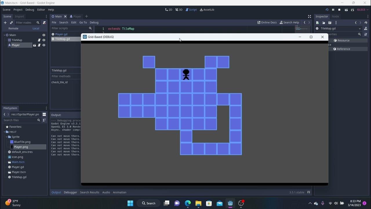 Godot Grid Grid Based Movement Youtube