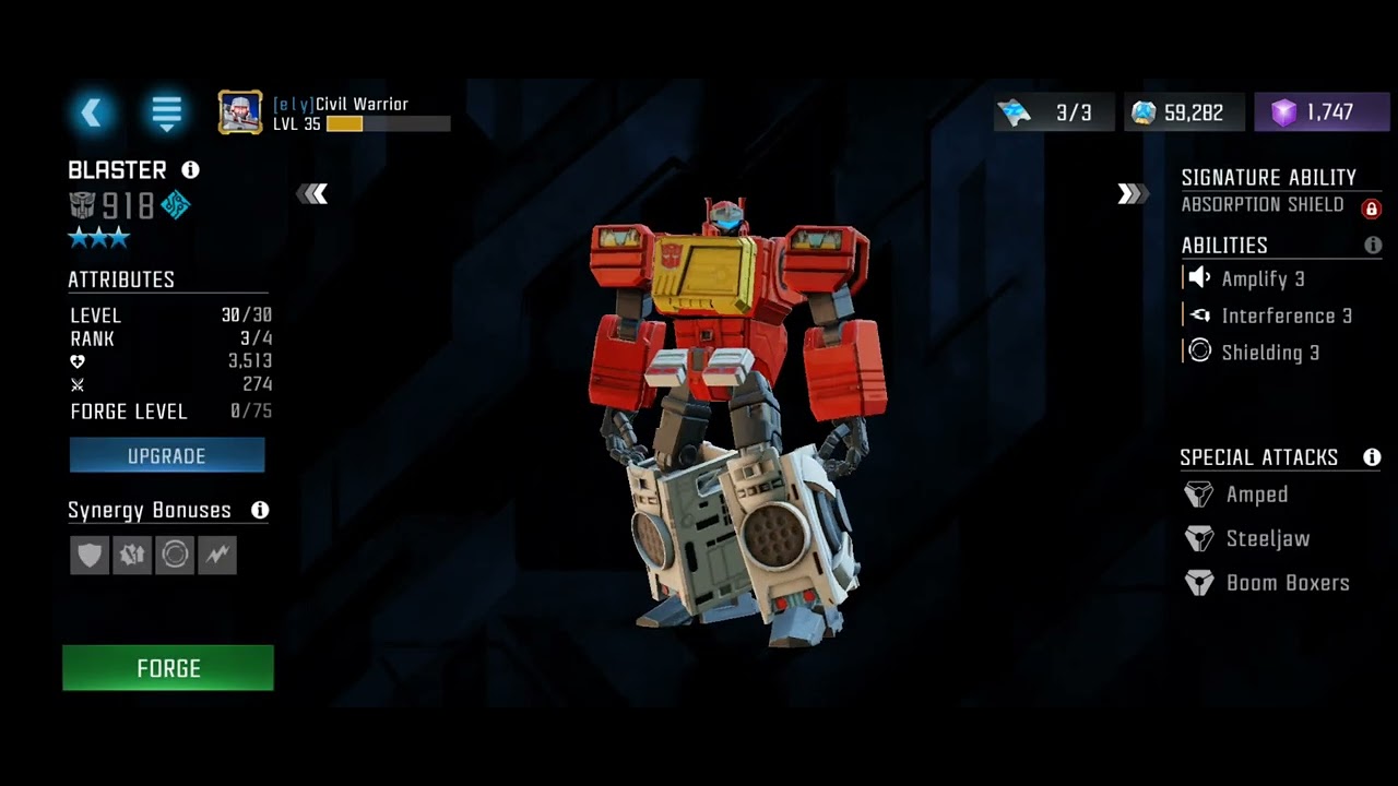 Transformers Forged To Fight All Characters - YouTube
