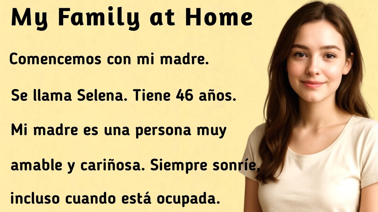 mi familia en casa । My Family at Home । Learn Spanish with this Simple ...