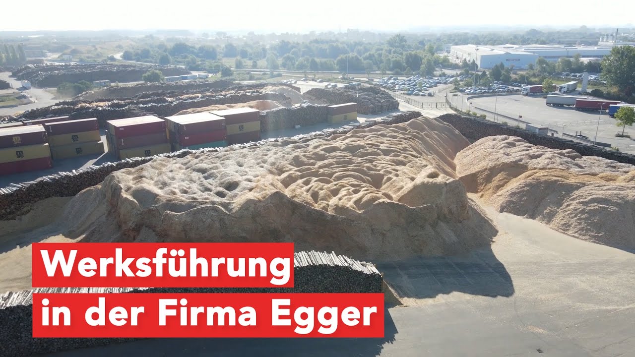 Unternehmerabend bei Werksführung in Firma Egger - YouTube