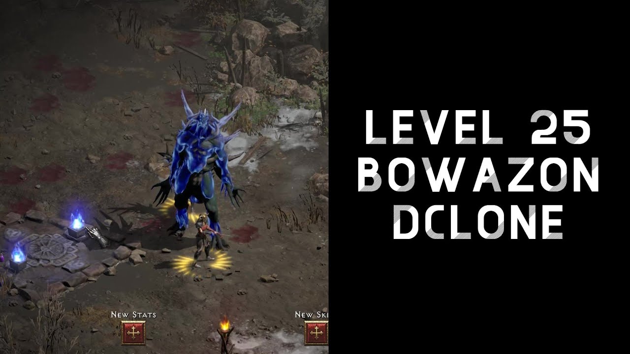 [D2R] Level 25 Bowazon vs Dclone - YouTube