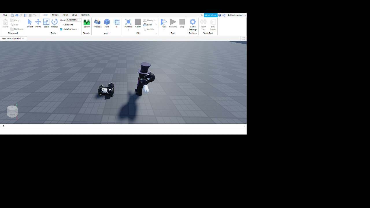 Saved as C Users Owner Documents test animation rbxl Roblox Studio 2021 ...