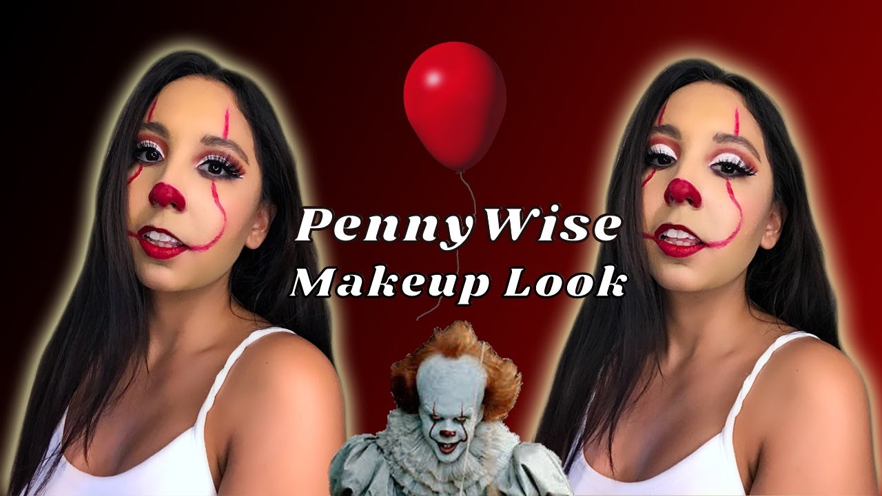 PennyWise Halloween Inspired Makeup Look - YouTube