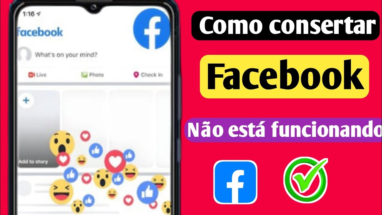 Como corrigir o problema do Facebook não funcionar | Servidor do ...