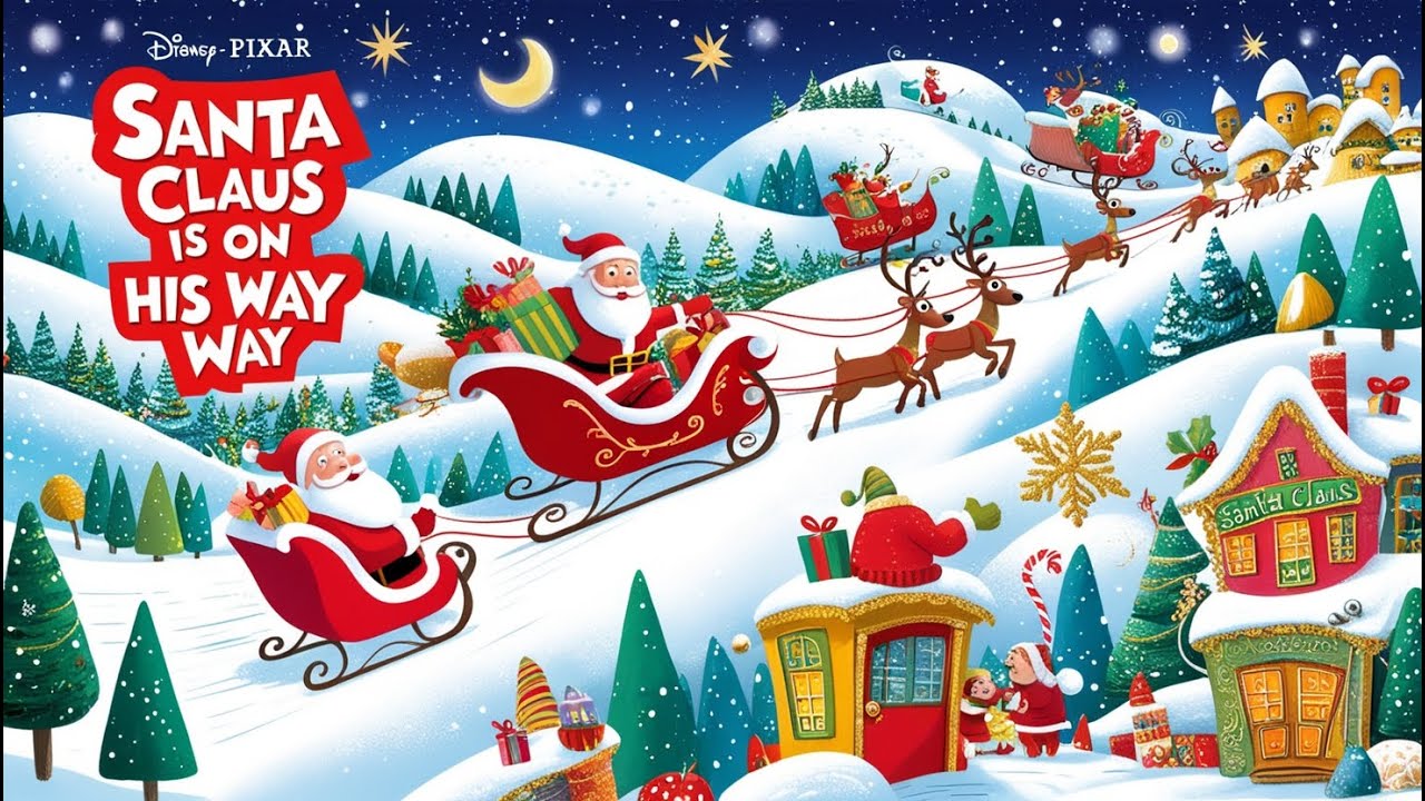#santacruz #santa Claus Is On His Way#santa claus song kids videos kids ...