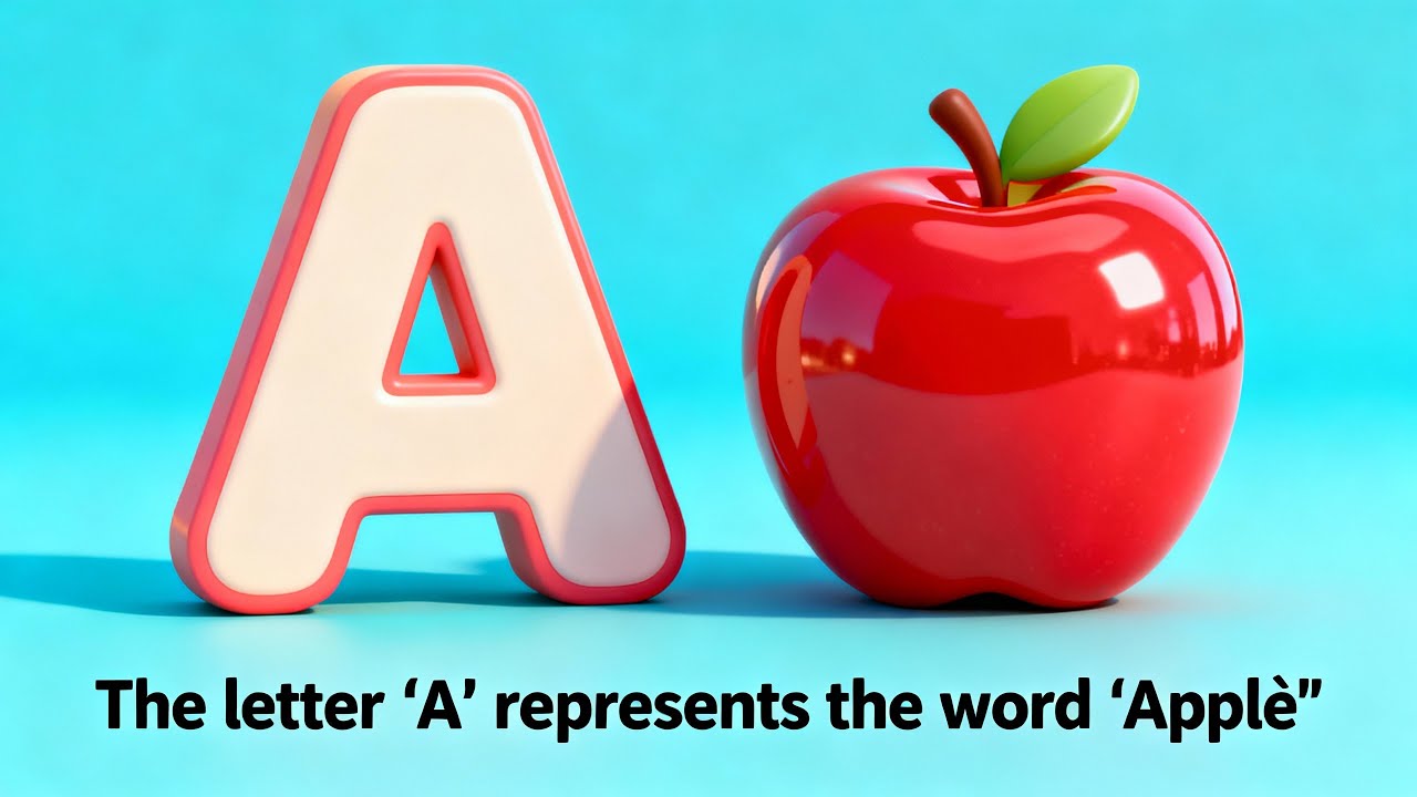 Phonics Song with Words - A For Apple - ABC Alphabet Songs with Sounds ...