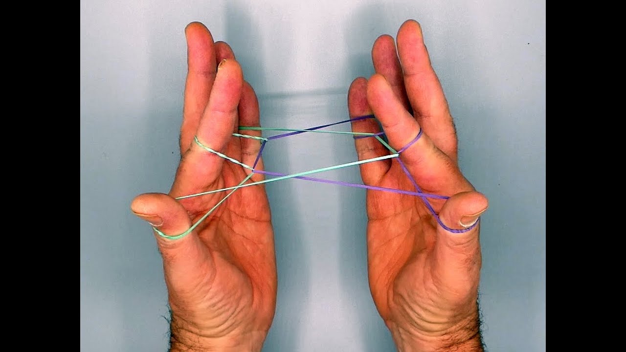 Elastic band figure "Two stars" from Alor Island - YouTube