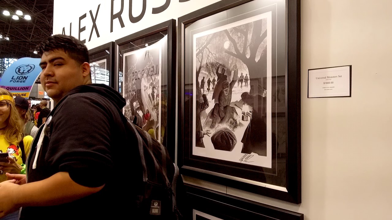 ALEX ROSS EXHIBITION GALLERY NEW YORK COMIC CON 2018 - YouTube