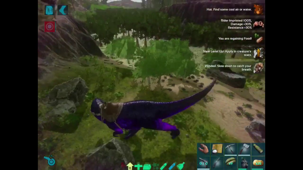 Ark Mobile: Levelling My 100% Imprinted Giga + Rage Test - YouTube