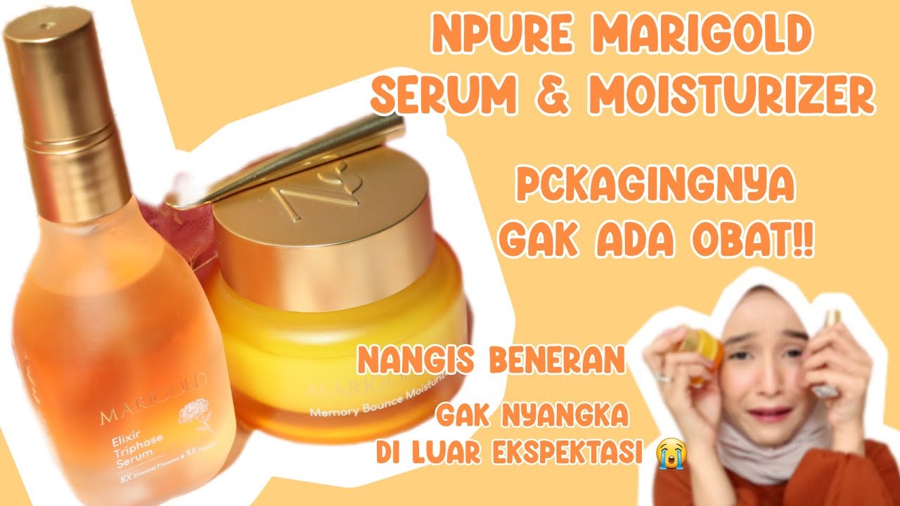 NPURE MARIGOLD SERUM MOISTURIZER - SKIN CARE KEMASAN MEWAH - ANTI AGING ...