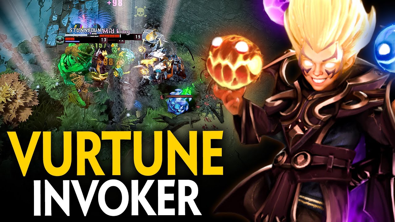 VURTUNE INVOKER | EPIC REFRESHER CATACLYSM COMBO | Dota 2 Invoker - YouTube