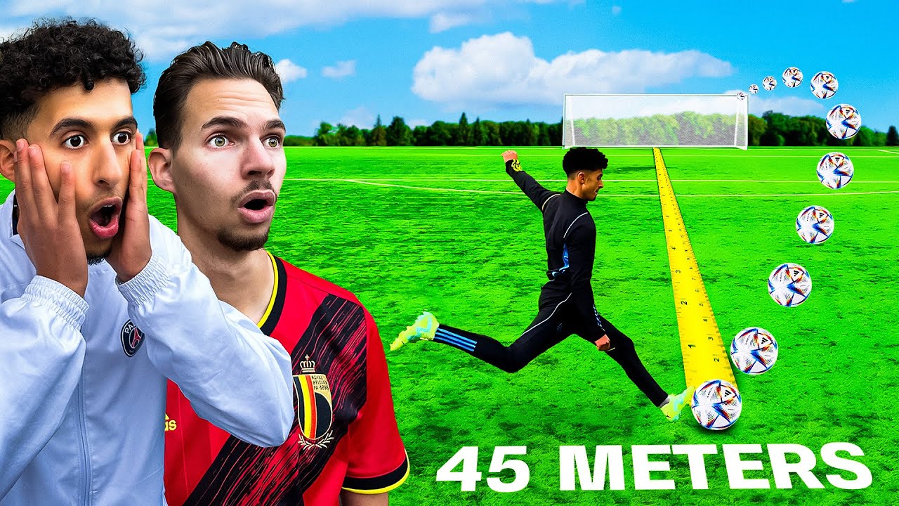 Score An AMAZING Goal From 1 To 45 Meters - YouTube