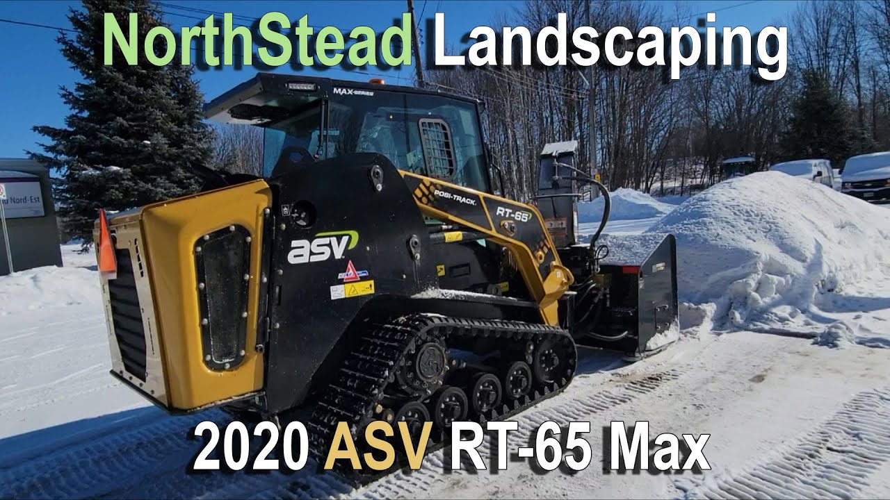 2020 ASV RT65 Max with snowblower - YouTube