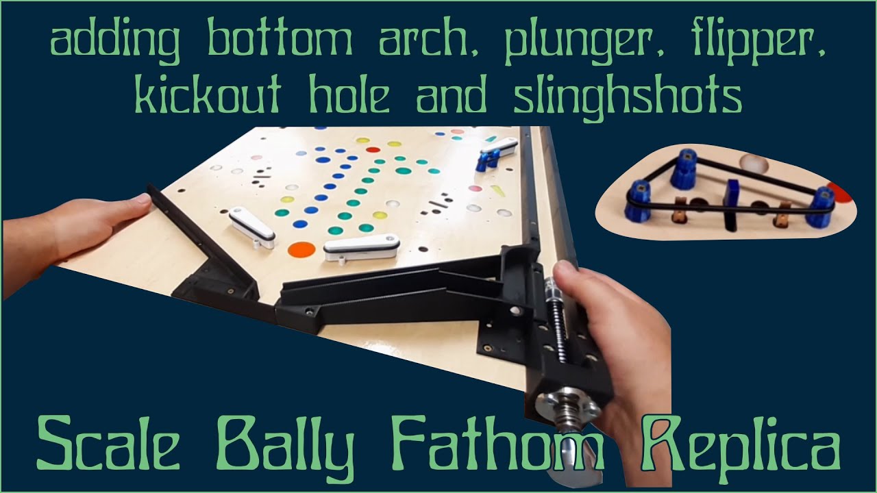 DIY Pinball - Part 3 - Bally Fathom Replica - Flippers, Slighshot ...