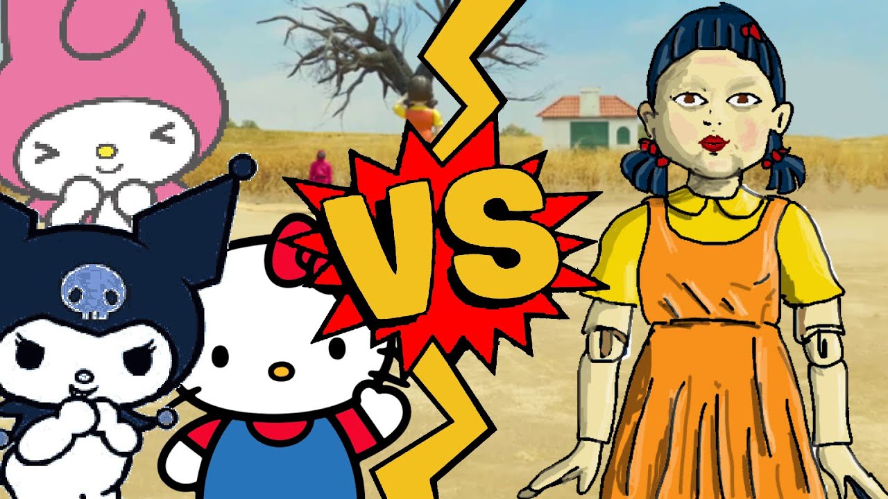 M.U.G.E.N Battles | Hello Kitty/Kuromi/My Melody vs Squid Game Doll ...