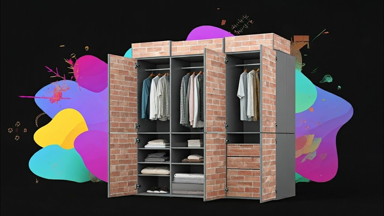 Building a Wardrobe Out of BRICKS (part-2 ) - YouTube